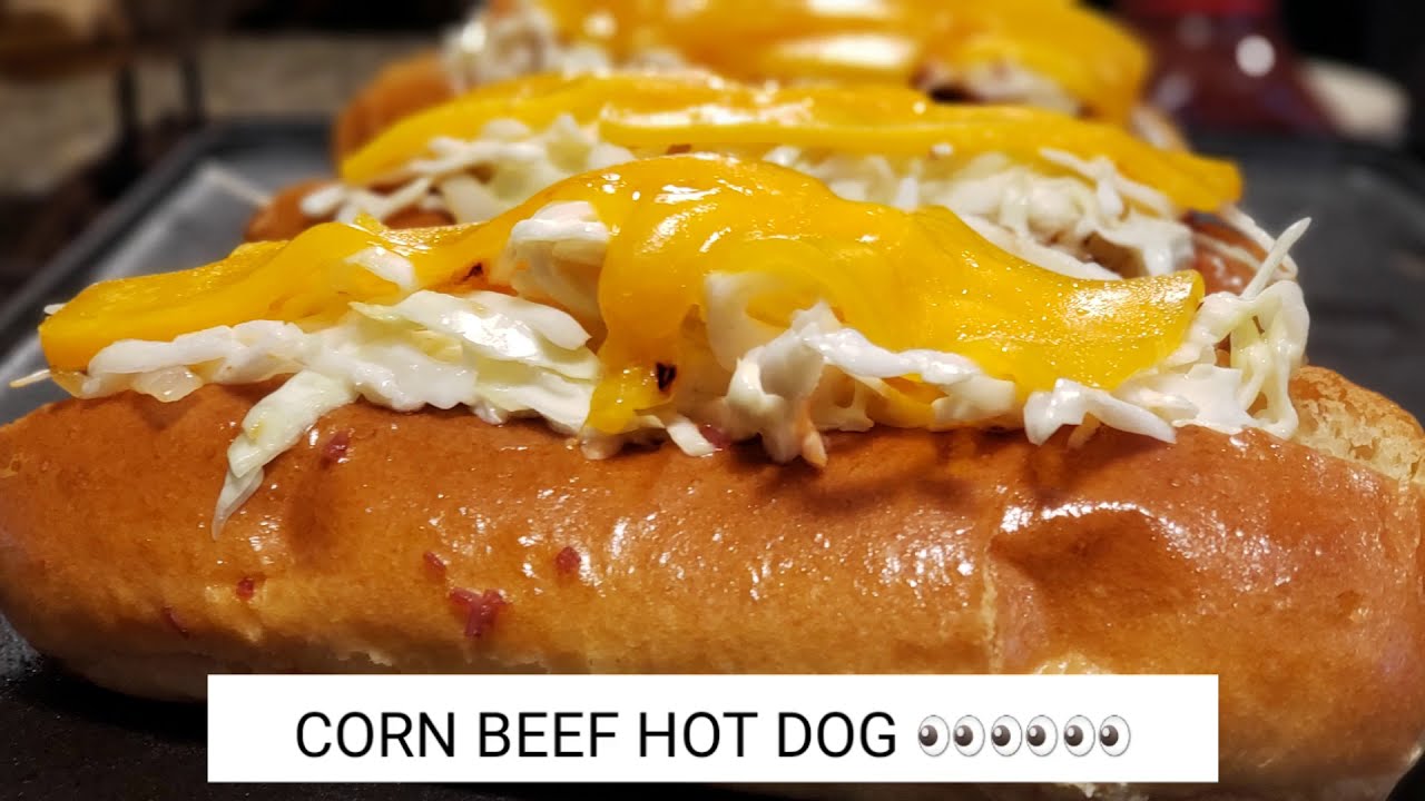 BBQ CORN BEEF HOT DOG #CORN BEEF #HOTDOGS - YouTube