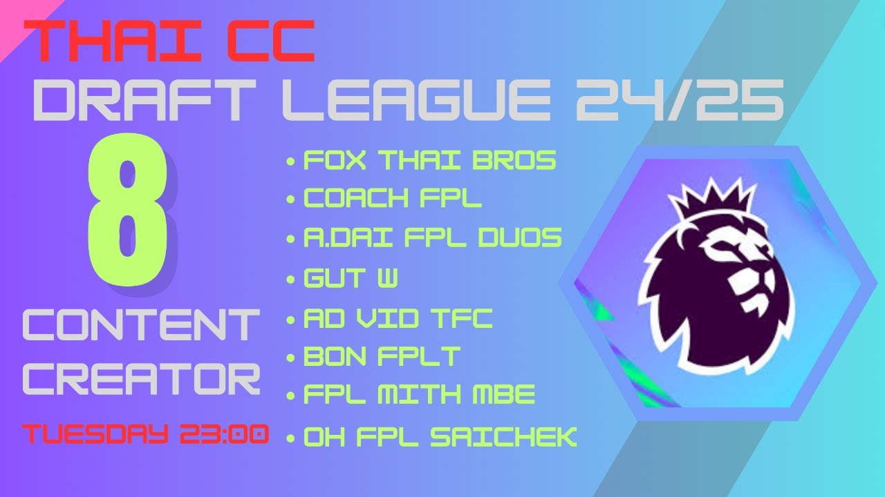 LIVE THAI CC DRAFT LEAGUE 24/25 - YouTube