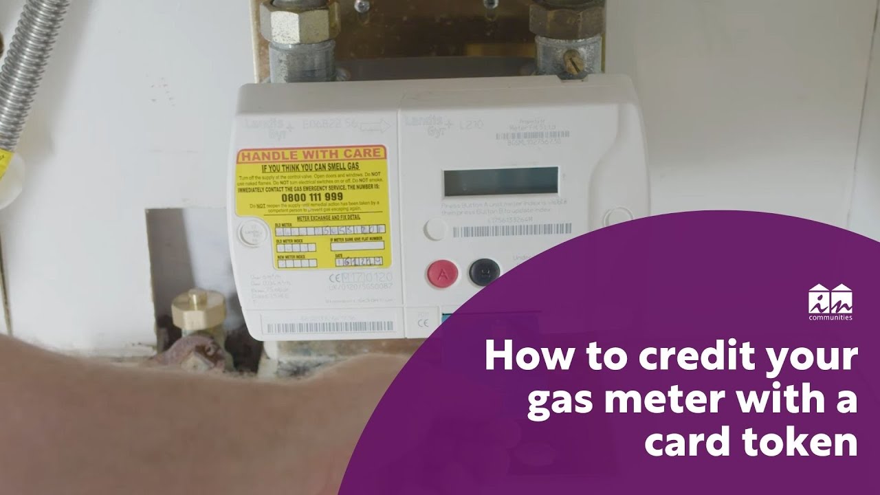 How to credit your gas meter with a card token - YouTube