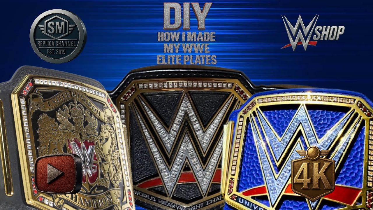 DIY HOW I MADE MY OWN WWE ELITE PLATES - YouTube