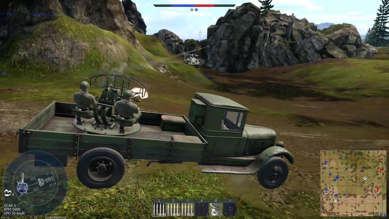 War Thunder 12 Soviet SPAA , Strike Aircraft [ ZiS-12 , Pe-3 (e ...