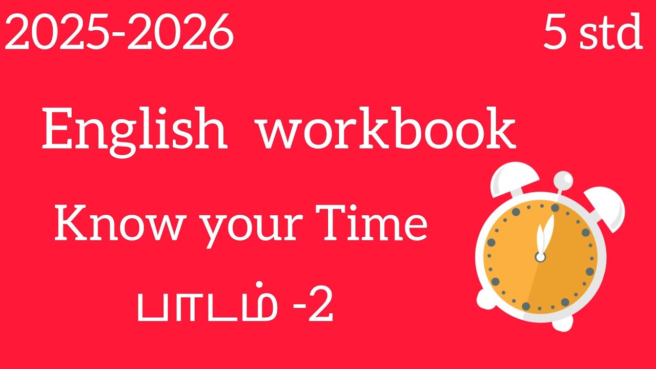 #5std Know Your time Lesson-2 English Textbook answers term 1 2025-2026 ...