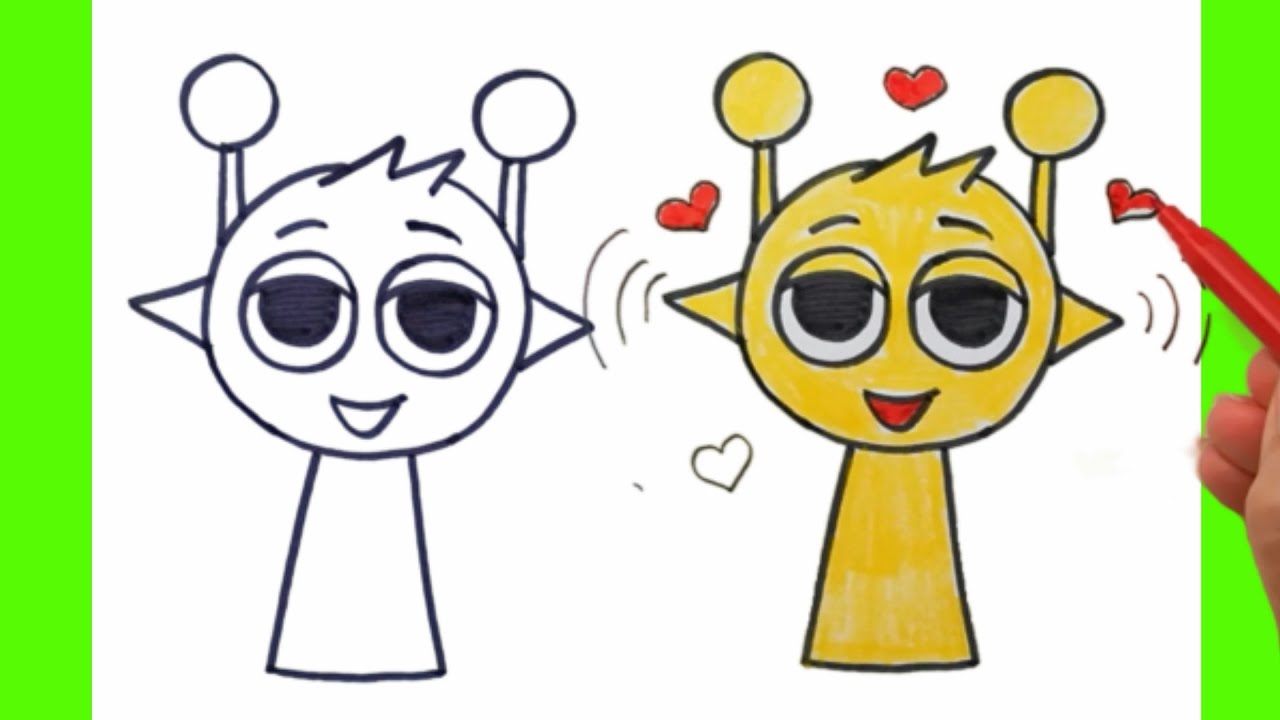 How To Draw Sprunki SIMON, Incredibox Sprunki, Easy Drawing - YouTube