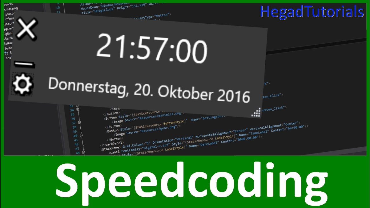 Random Speedcoding | #6 | HDigiClock - YouTube