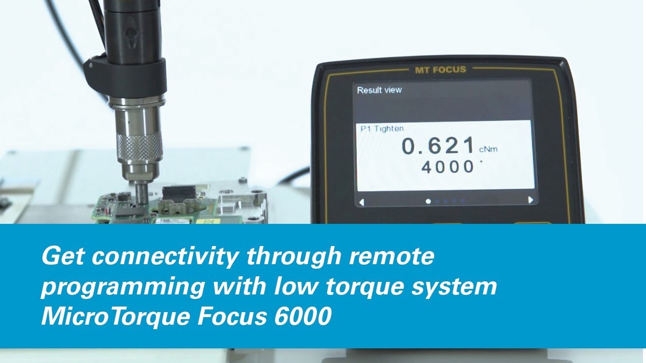 Get Connectivity Through Remote Programming With Low Torque System MicroTorque Focus 6000 - YouTube