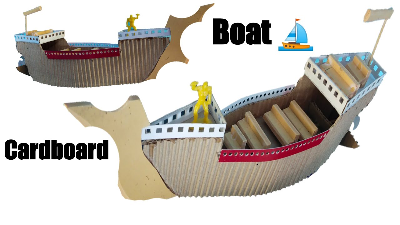 How to make a Boat by cardboard ।। Step by step easy tutorial - YouTube