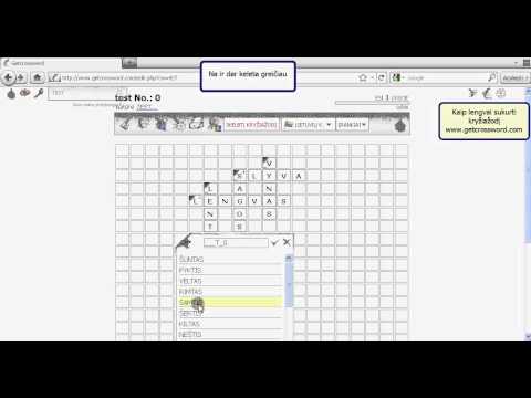 Kaip lengvai sukurti kryžiažodį - YouTube