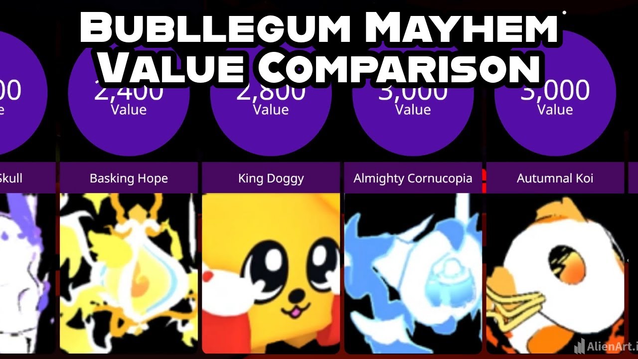 🔥 BUBBLEGUM MAYHEM VALUE COMPARISON - YouTube