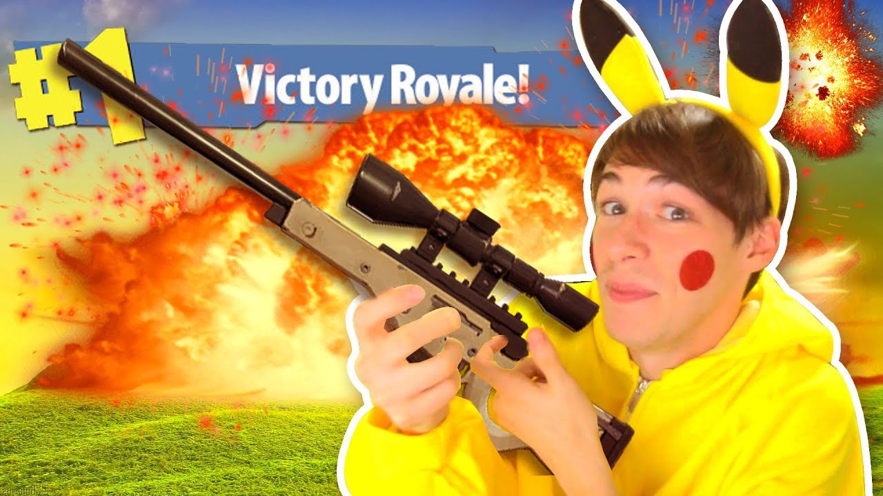 me DISFRAZO de PIKACHU para GANAR! FORTNITE Battle Royale - YouTube