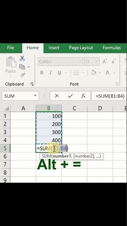 Easiest way to add values in Excel #Shorts - YouTube