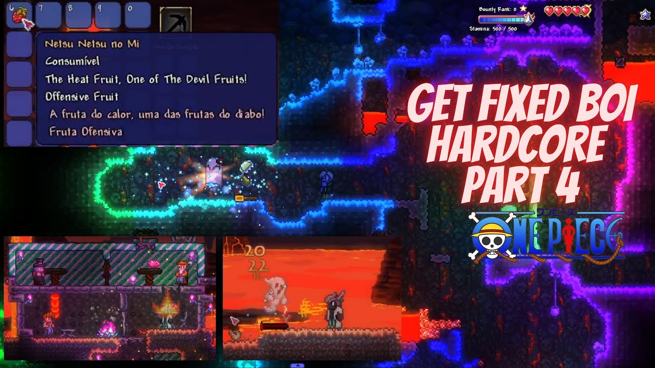 Terraria + One piece - get fixed boi - Hardcore - part 4 - YouTube