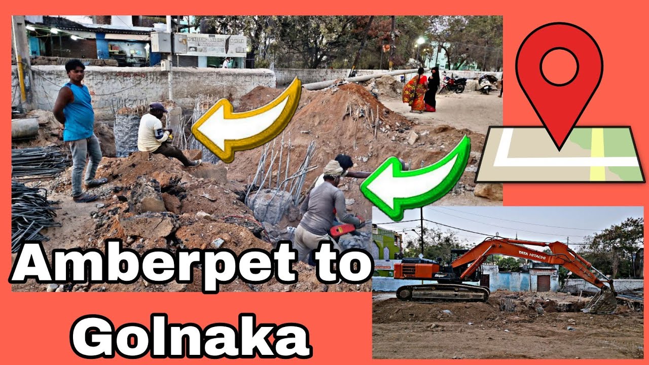 Amberpet to Golnaka #flyover II February progress #hyderabad # ...