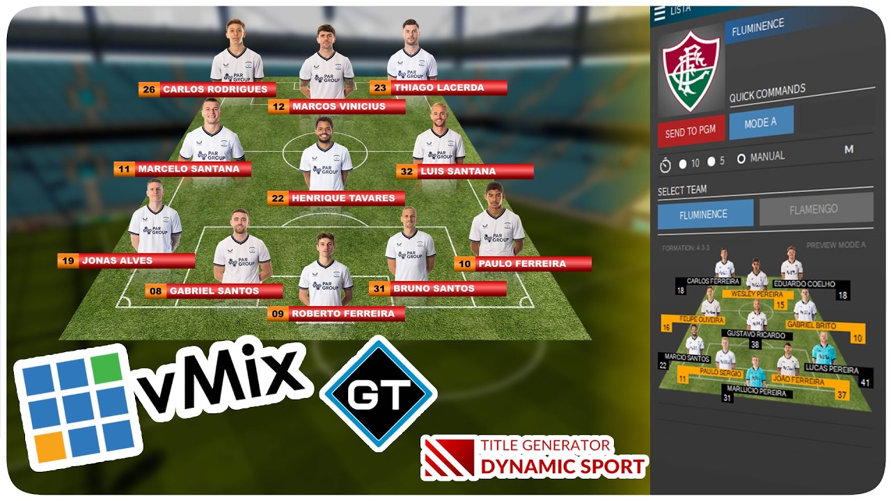 Aula 14 - Criando um Team Lineup | Vmix - GT Title - YouTube