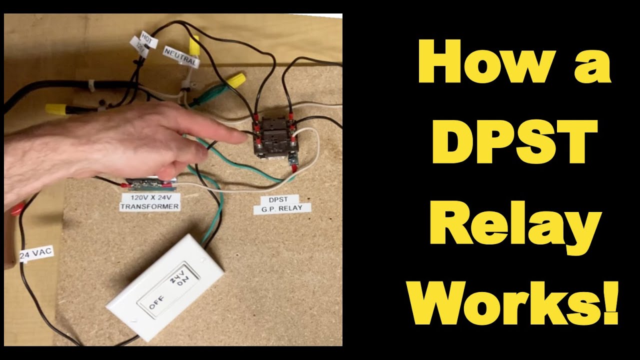 How Does a DPST Relay Work? Relay Demonstration - YouTube