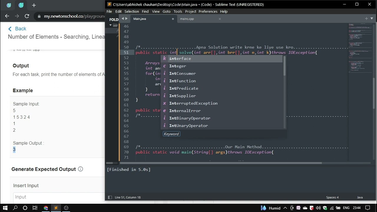 Number of Elements Assignment of Newton School - YouTube