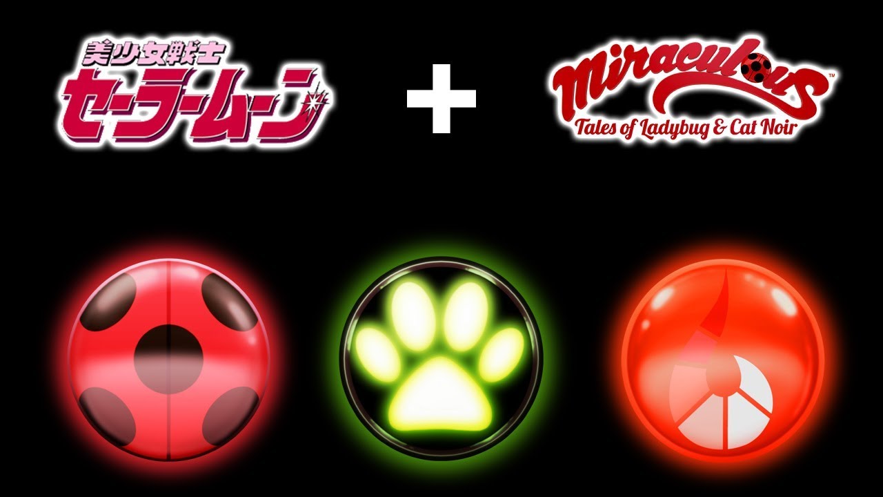 Sailor Mars, Jupiter & Venus + Ladybug, Chat/Cat Noir & Rena Rouge (fan ...