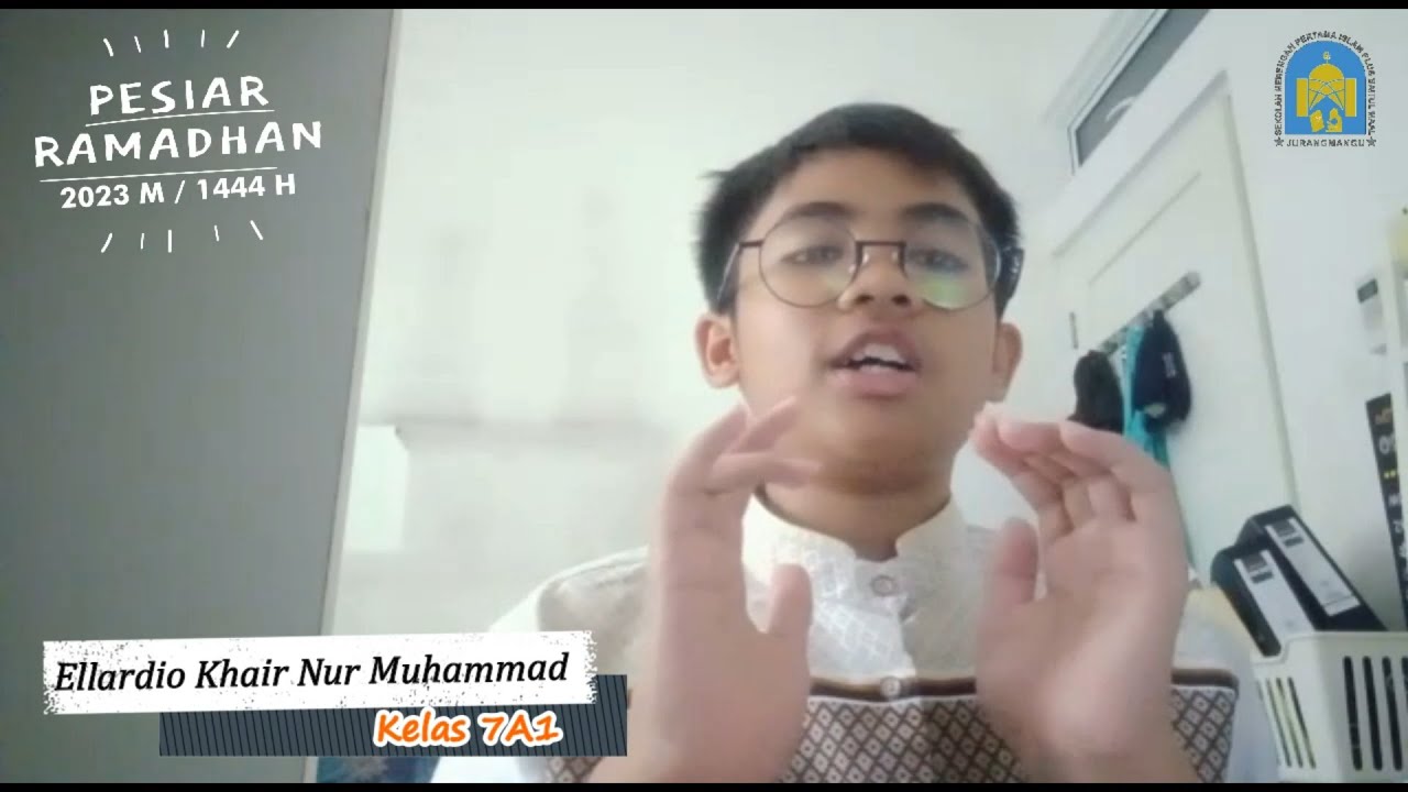 PESIAR 1 | "Akhlak Seorang Muslim" | Ellardio Khair Nur Muhammad | 7A1 - YouTube