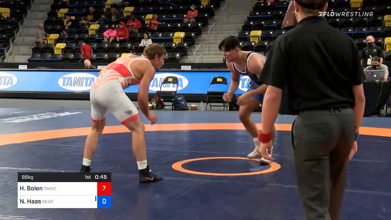 86 Kg Consolation Hunter Bolen TMWC SERTC Vs Nathan Haas Nebraska ...