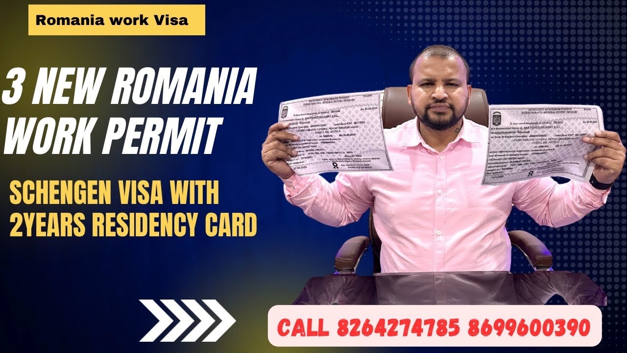 Received 3 New Romania work Visa 2024. Schengen visa with 2 years ...