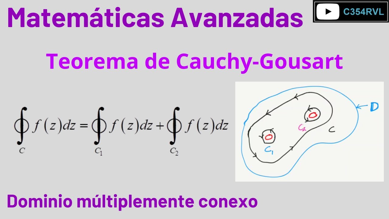 MA. Descripción del teorema de Cauchy-Gousart para dominios ...