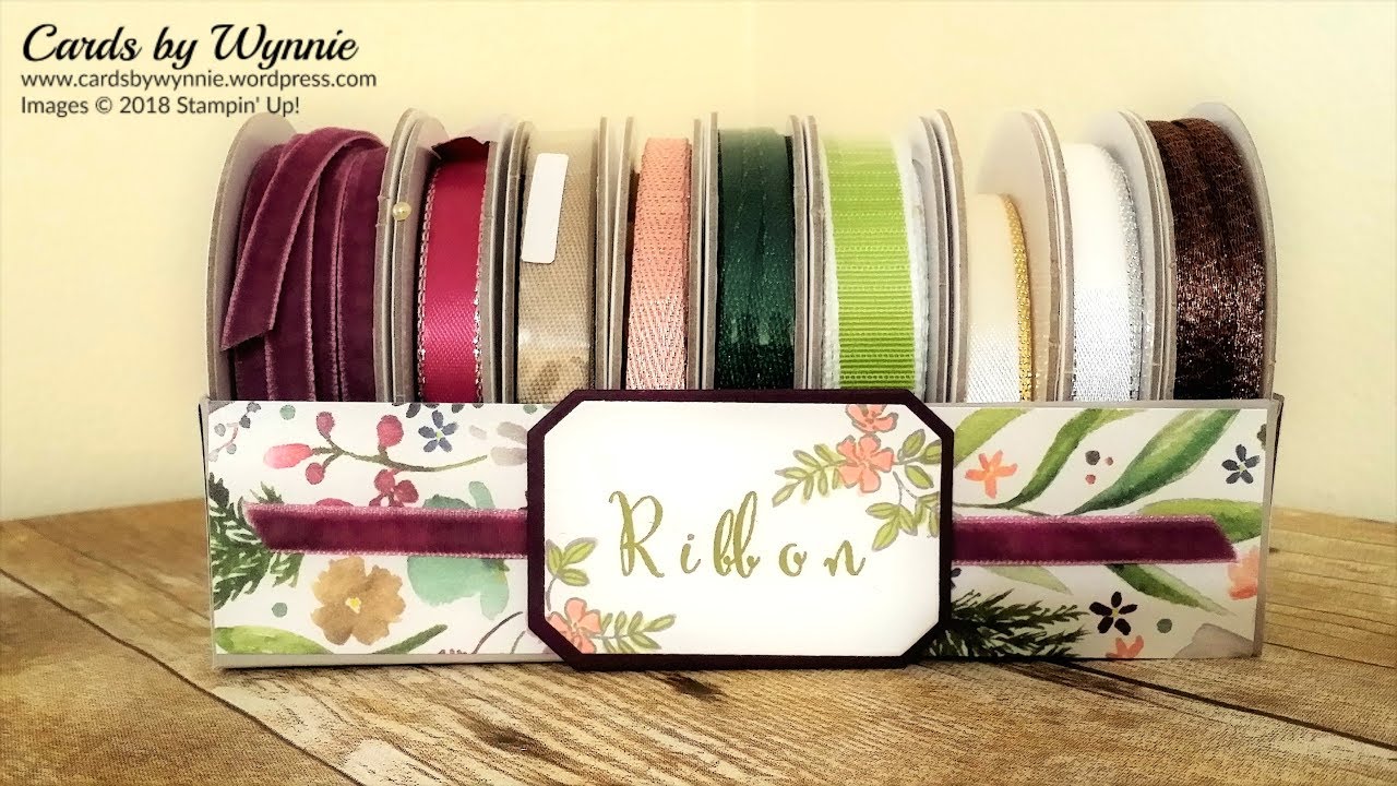 Frosted Floral Ribbon Storage Box - YouTube
