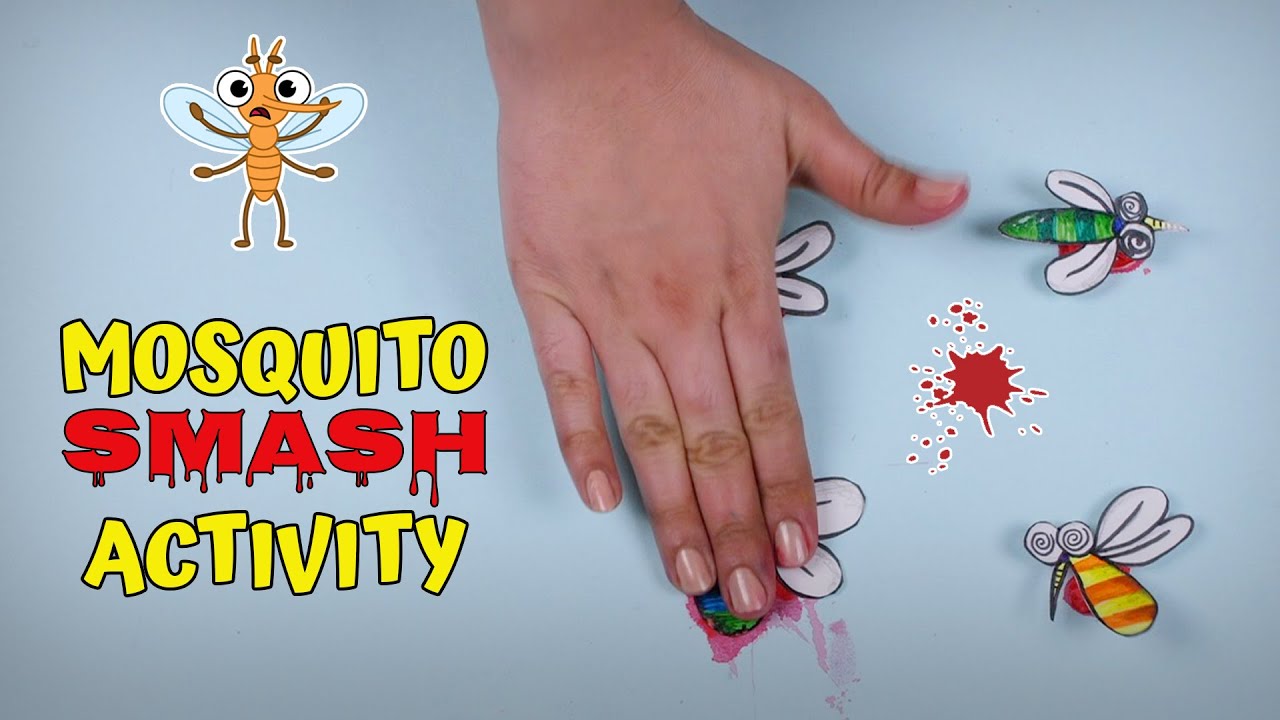 Smashing Paper Mosquitoes - 🦟🦟 🦟 | Fun DIY Craft Activity - YouTube