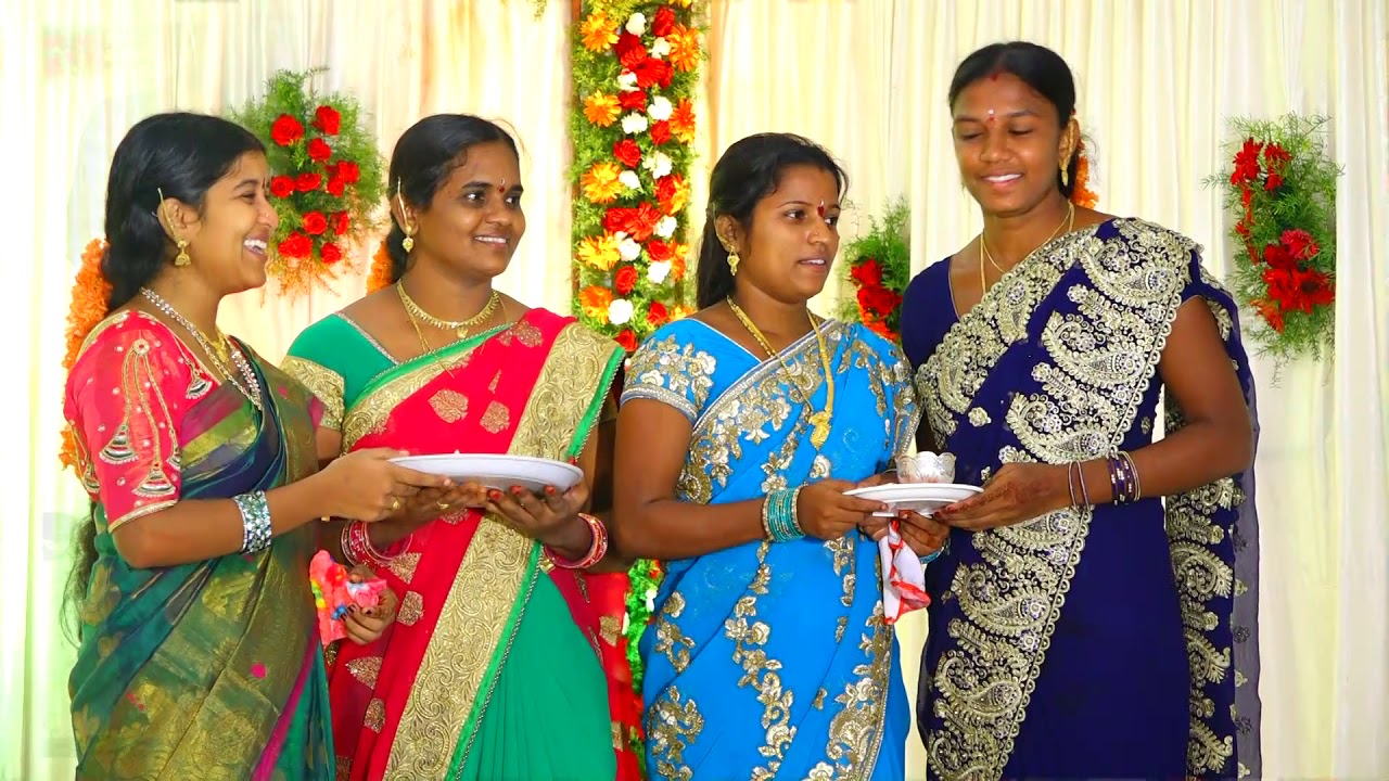 Sandya Half Saree Ceremony - YouTube