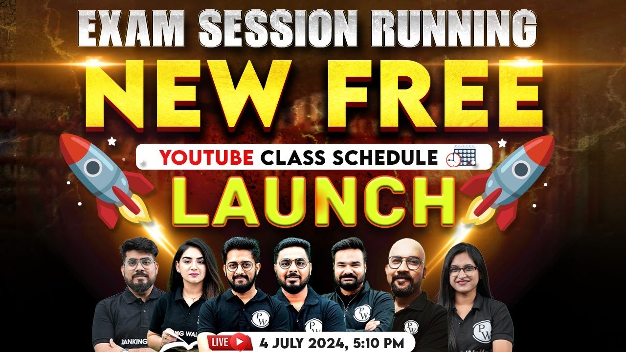 Launching 💥 YouTube Free Classes | New Schedule | Banking Wallah - YouTube