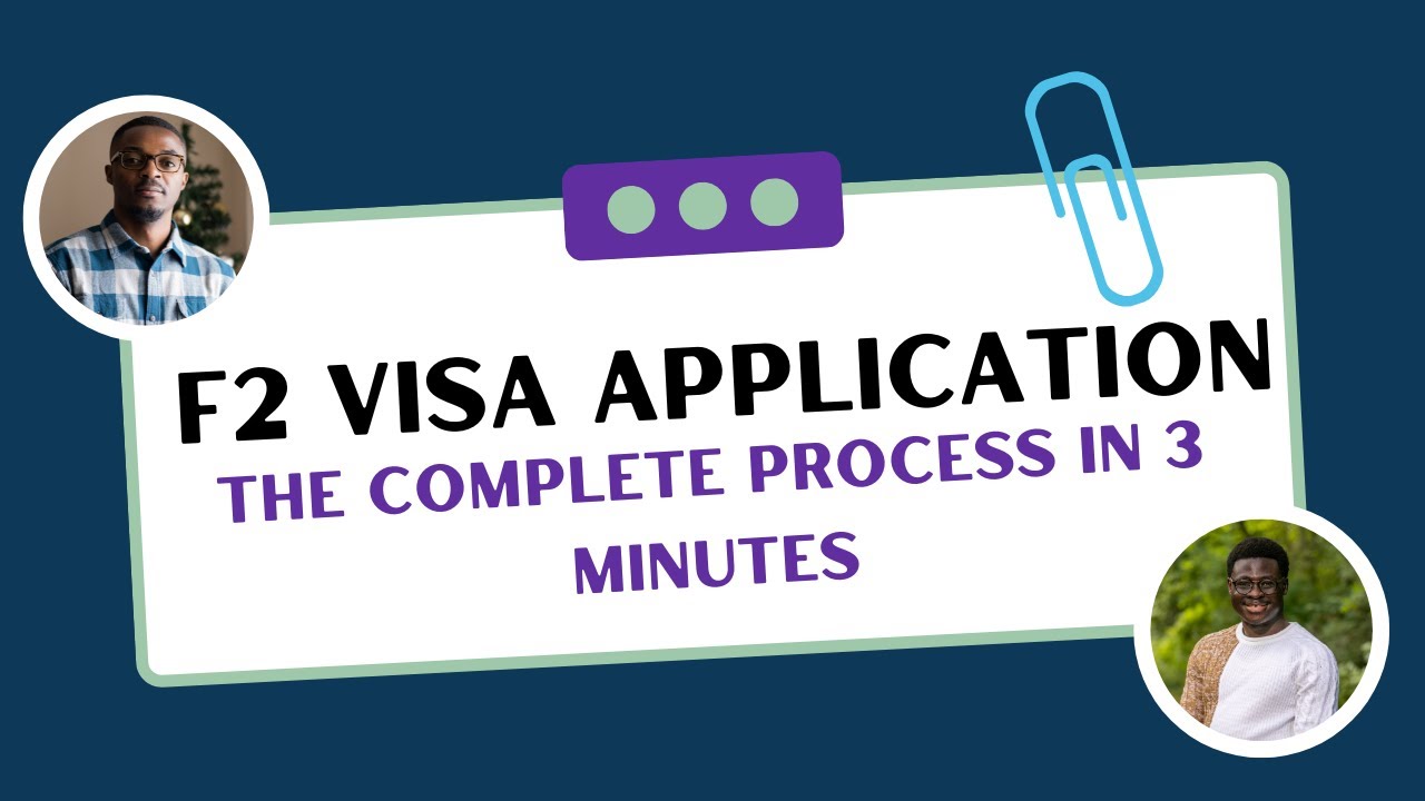 How To Apply For An F2 Visa The Entire Process In 3min YouTube