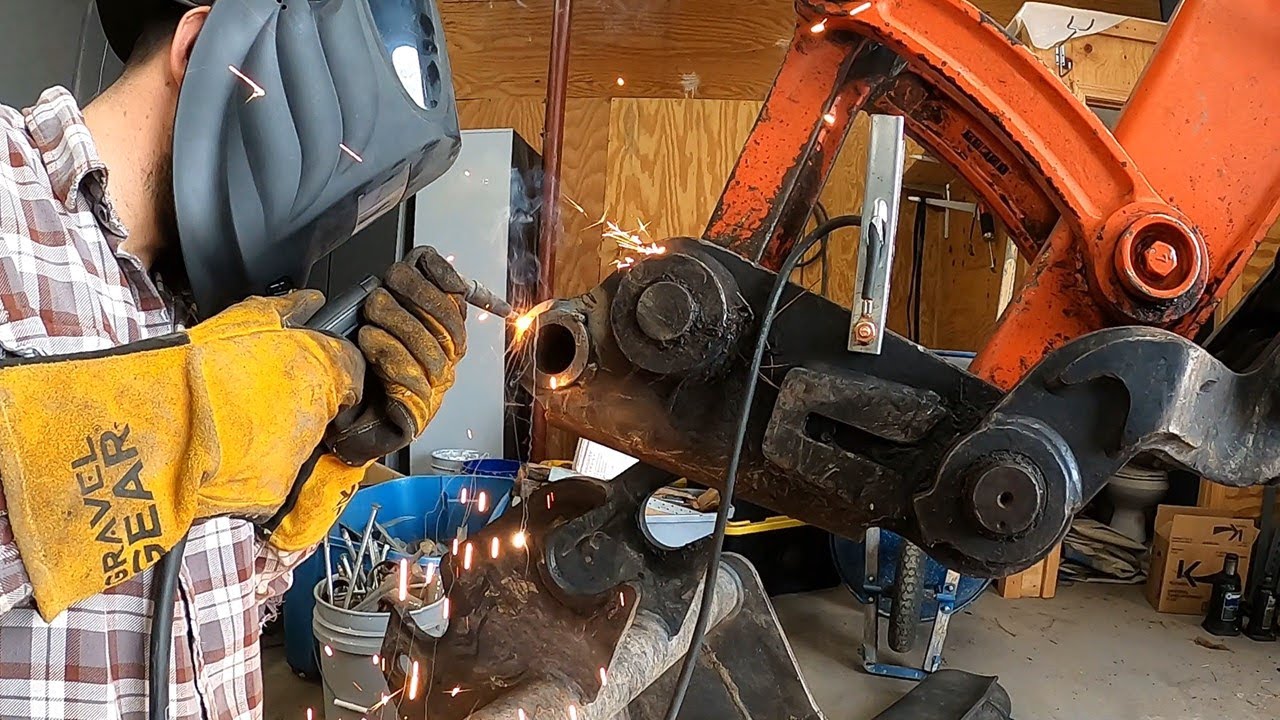 Everything is WORN OUT or BROKE! Welding On The Excavator & Replacing ...