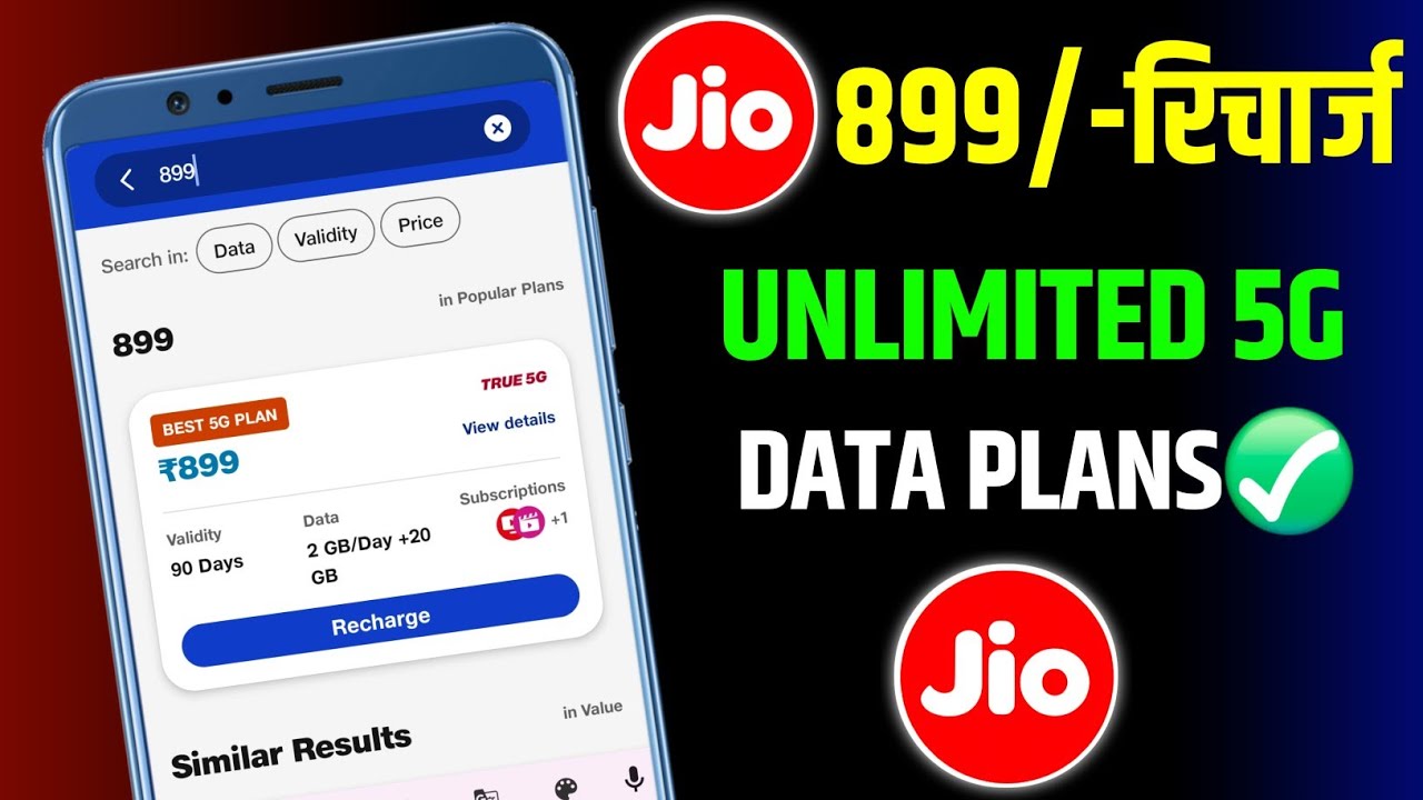 Jio 899 Plan Details Unlimited 5G | 899 Jio Recharge Plan Unlimited 5G ...