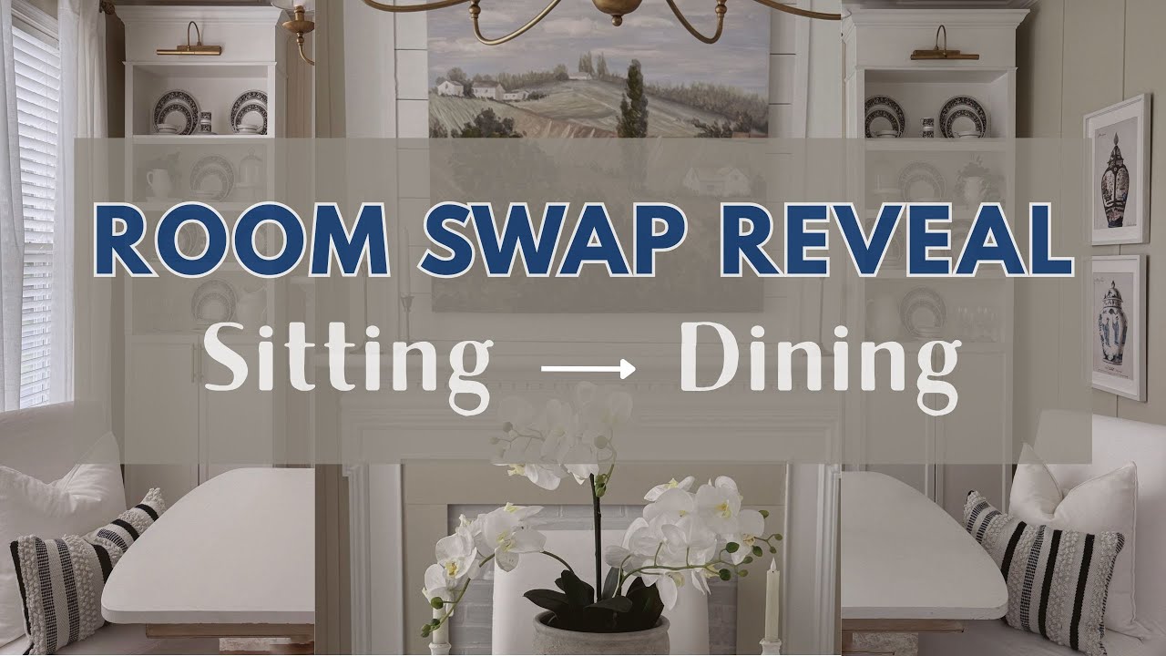 ROOM SWAP REVEAL | Sitting Room Turned Dining Room - YouTube