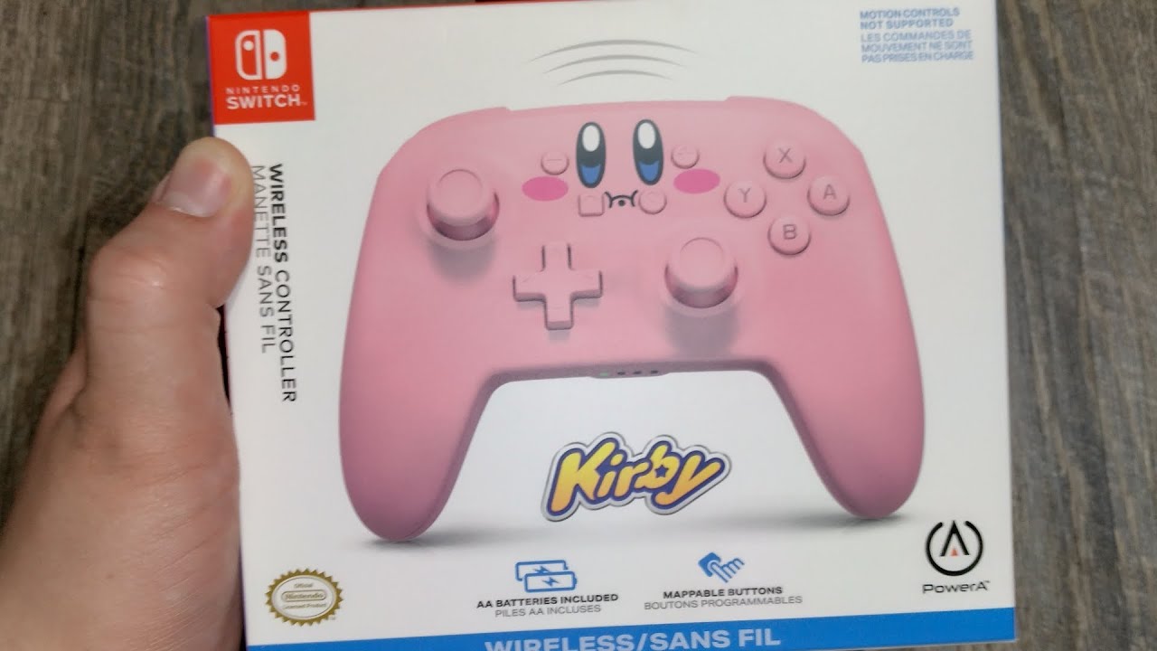 Kirby Power A Switch Wireless Controller Unboxing! - YouTube