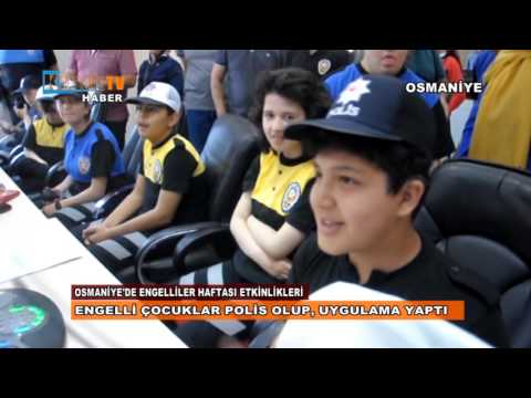 Engelli çocuklar polis olup, uygulama yaptı