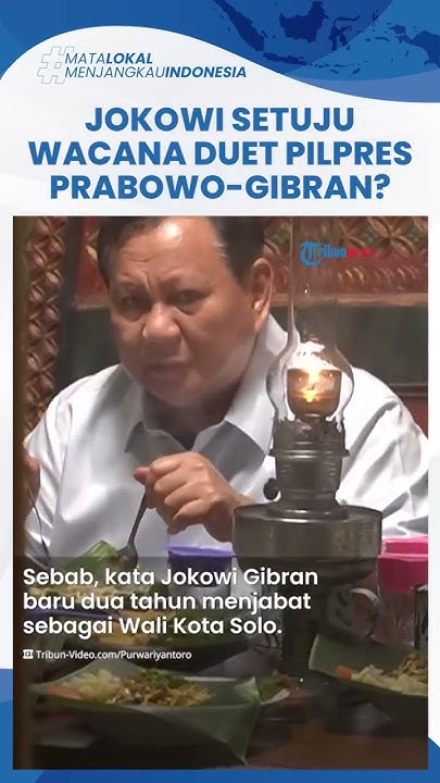 Respons Jokowi Wacana Duet Prabowo Gibran di Pilpres 2024 Janganlah, Baru 2 Tahun Jadi Wali Kota ...