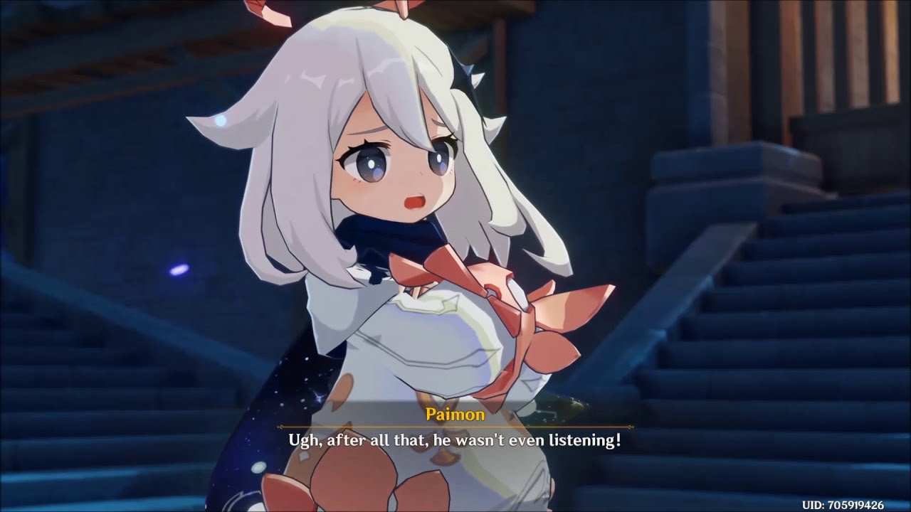 PAIMON QUOTES: Ugh, after all that, he wasn't even listening! (Genshin ...