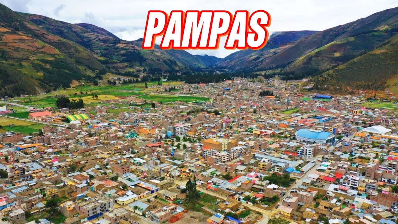 Así Luce el Hermoso Valle de Pampas Tayacaja al 100٪ Vista Aerea con ...