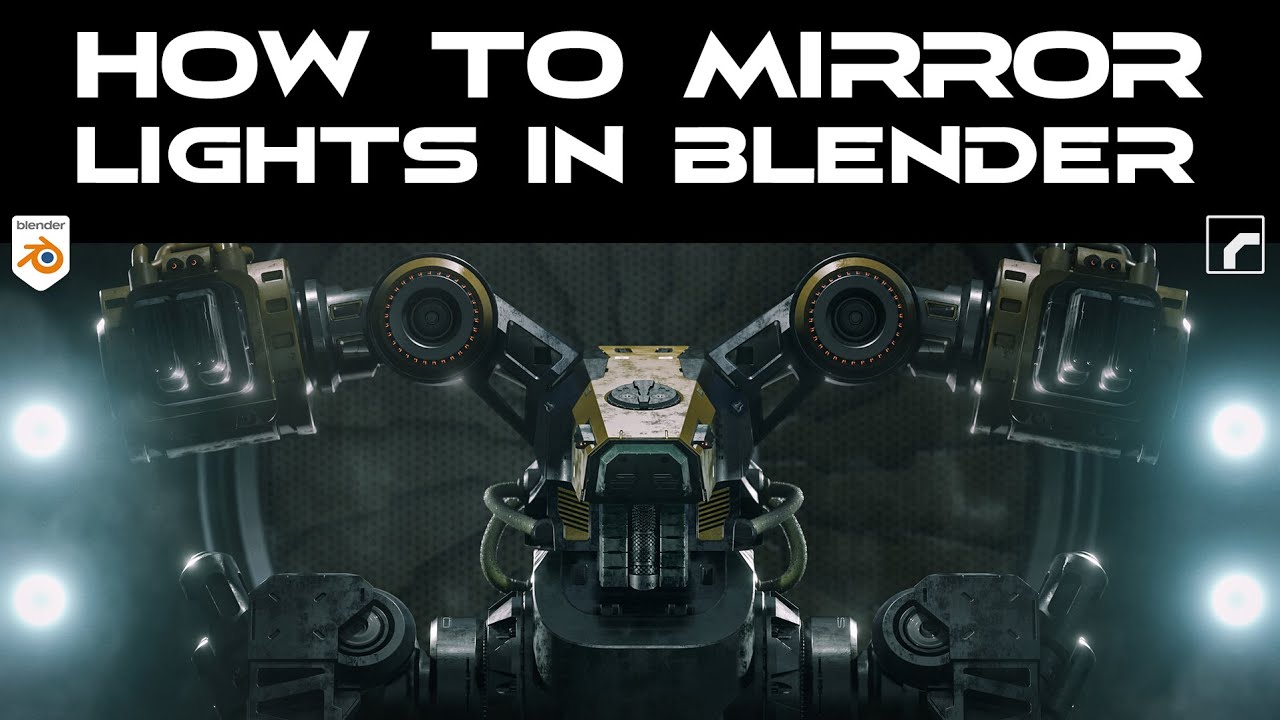 How to mirror lights in Blender - HardOPS tutorial - YouTube