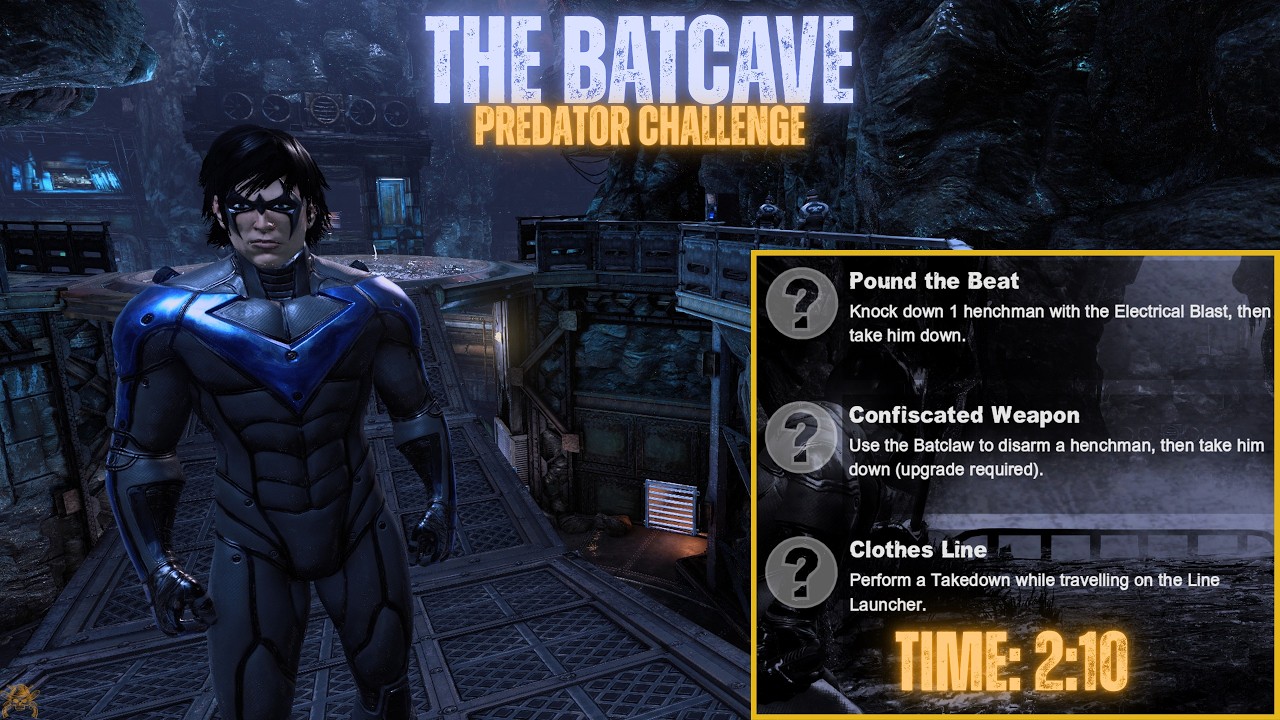 Batman Arkham City Batcave Nightwing