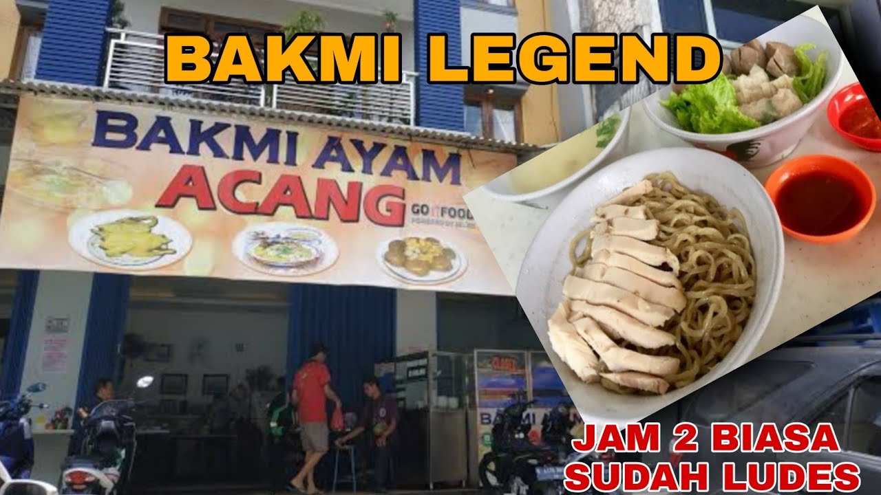 Vlog Grabfood ||BAKMI AYAM ACANG #4|| Legend!!!! || Rasanya muanntap ...