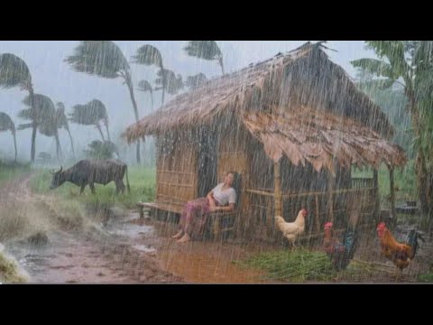 ŞİDDETLİ YAĞMUR ALTINDA GÖK KÖYÜ