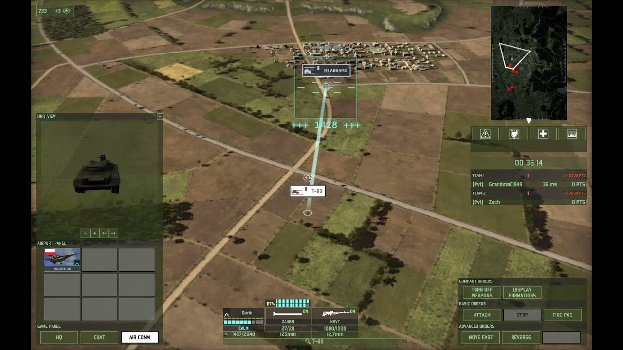 T-80 vs. M1 Abrams Wargame Red Dragon - YouTube