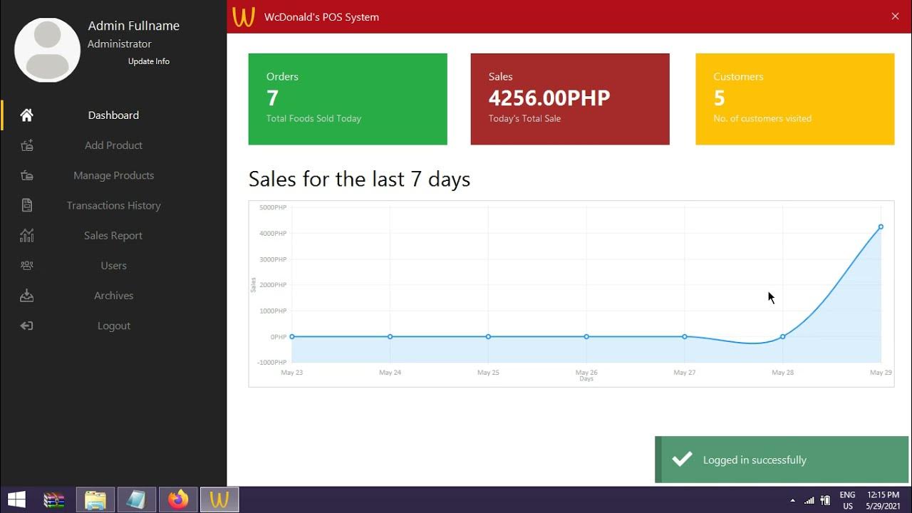 Fast Food POS System using C#.Net WinForms with full source code - YouTube