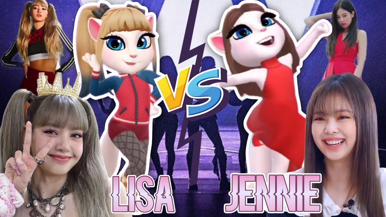 Lisa VS Jenni in #mytalkingangela2 /video for blinks 🖤💖/solo and lalisa ...