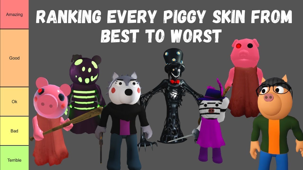 Rating Piggy skins with Aryan!!! - YouTube