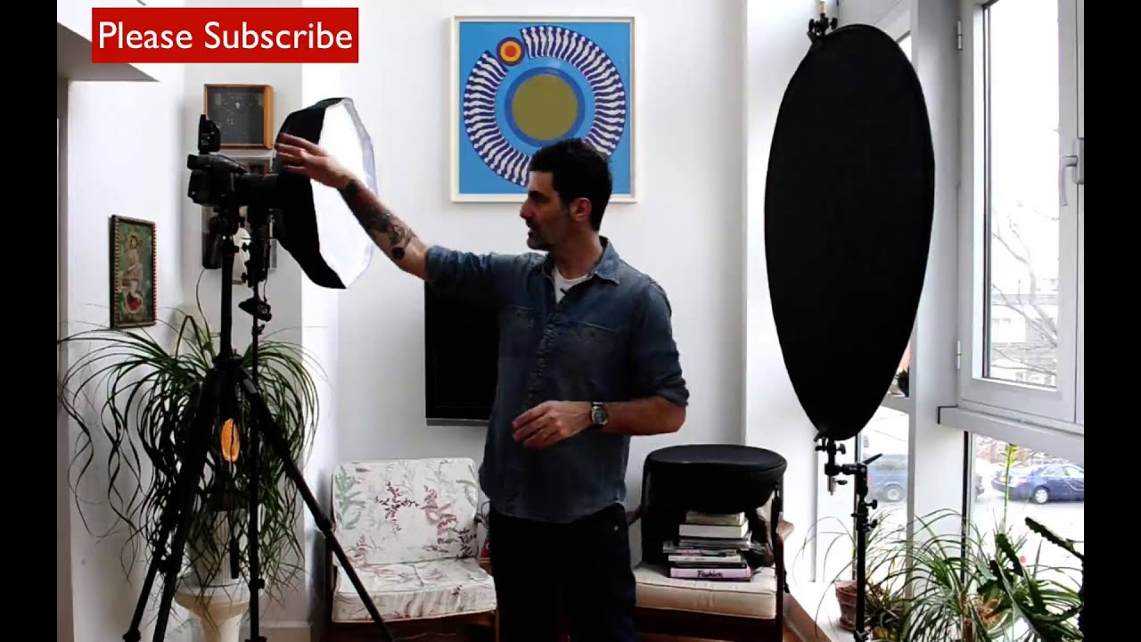 Photography Lighting Tips, Home Studio Self-Portrait - YouTube