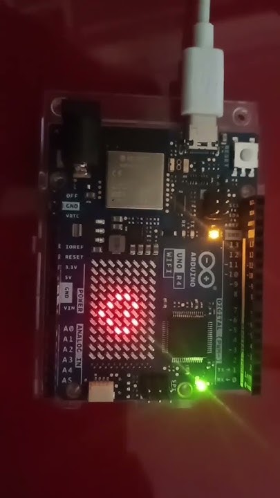 Powering up Arduino Uno R4 Wi-Fi for the first time #arduino #electronics #shorts #popular # ...