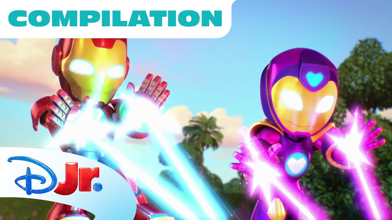 Villains Captured 🦸 | Iron Man and His Awesome Friends 🤖 | Disney Jr ...