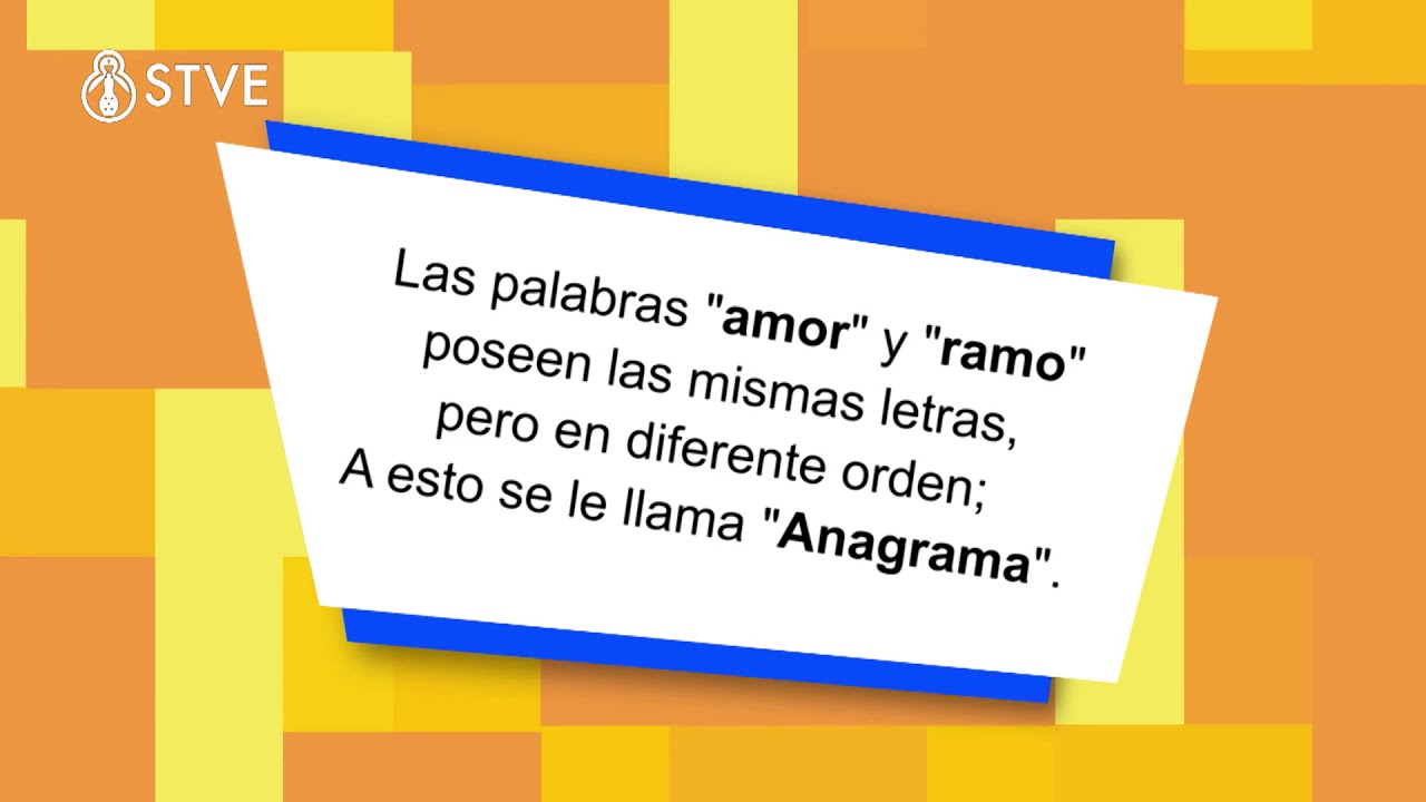 EL DICCIONARIO: ¿Qué es un Anagrama? - YouTube