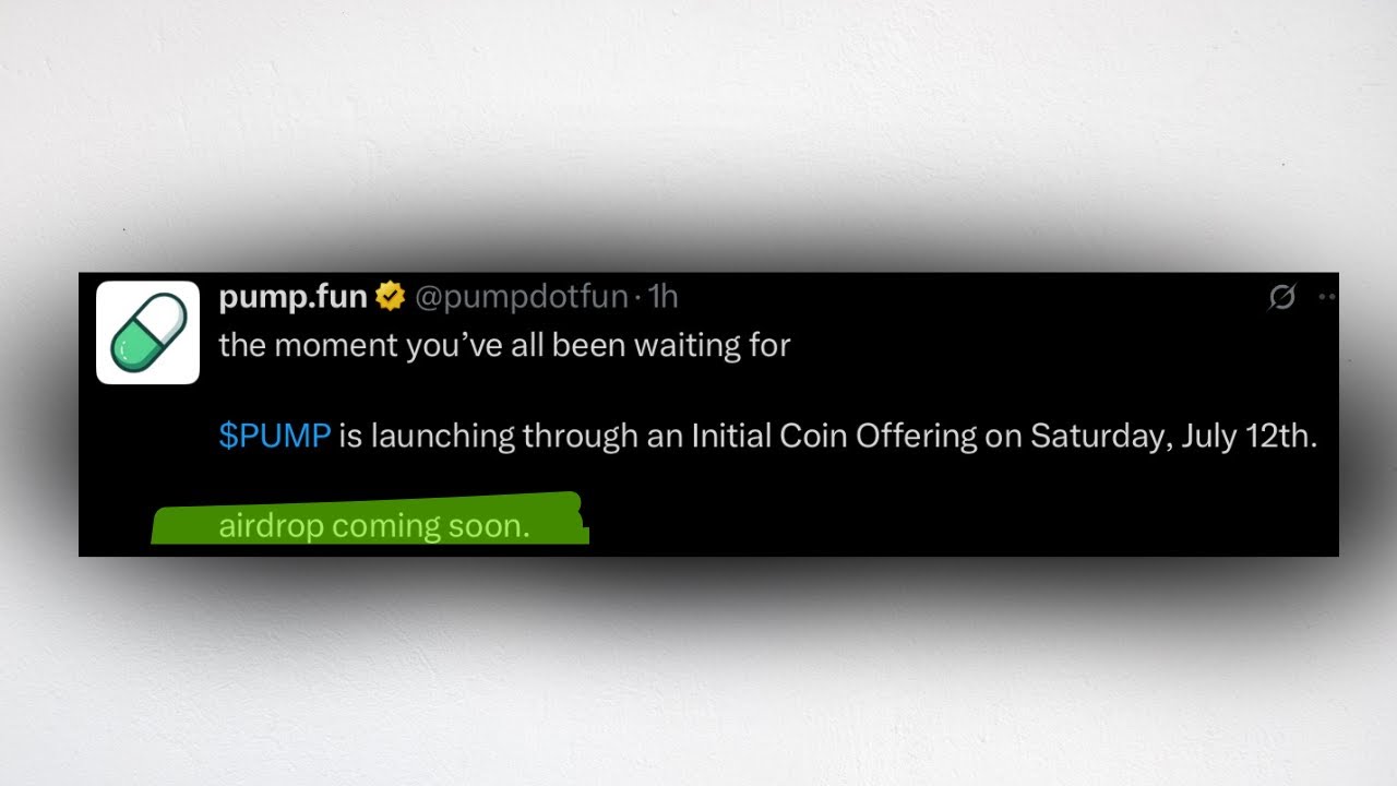 THE PUMPFUN AIRDROP IS REAL – What You Need to Know - YouTube